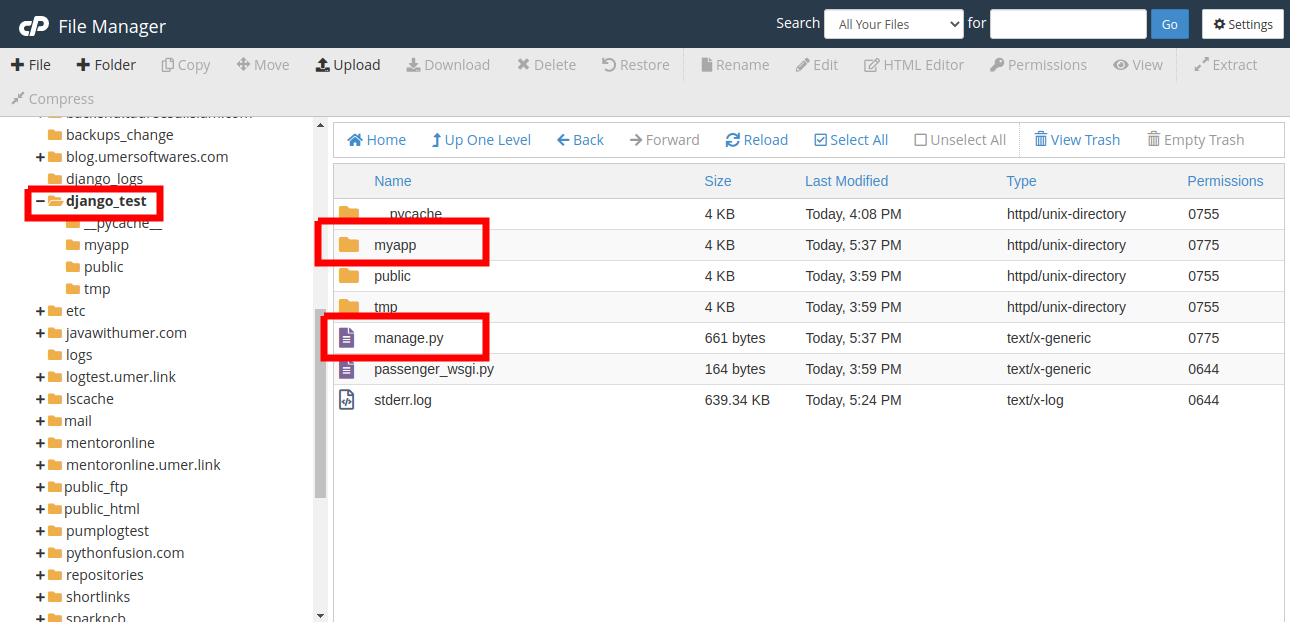 Deploy Django app on Shared Hosting using CPanel - Umer Softwares Blog